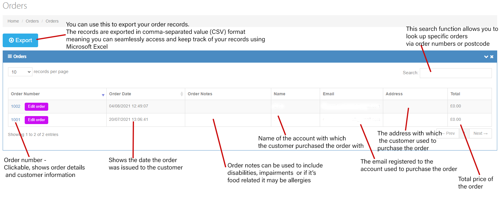 Orders In Merlin Online – MERLIN SUPPORT