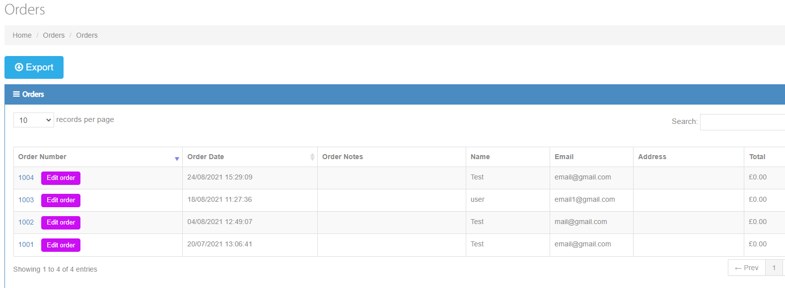 Cancelling Orders – MERLIN SUPPORT